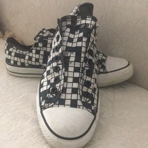 Converse | Shoes | Converse Crossword Puzzle Mns 5 Womens 125 | Poshmark